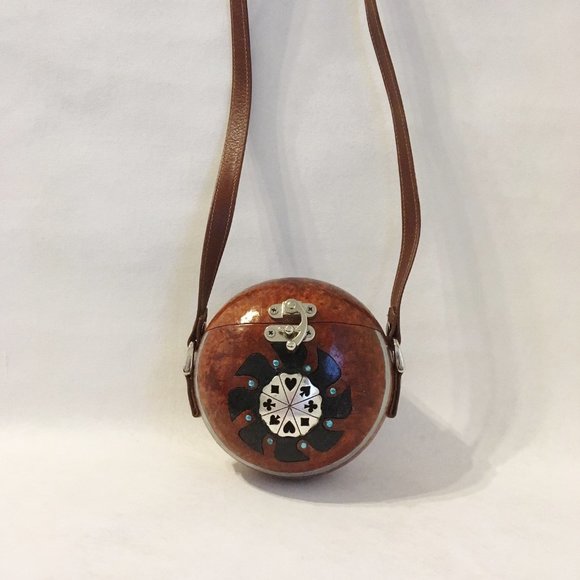 Hand Crafted | Bags | Unique Gourd Purse Handmade Evening Shoulder Bag ...